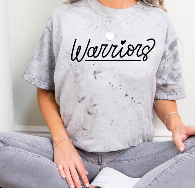 “Warriors Cursive" DTF Transfer Design – Sweet and Sassy Store