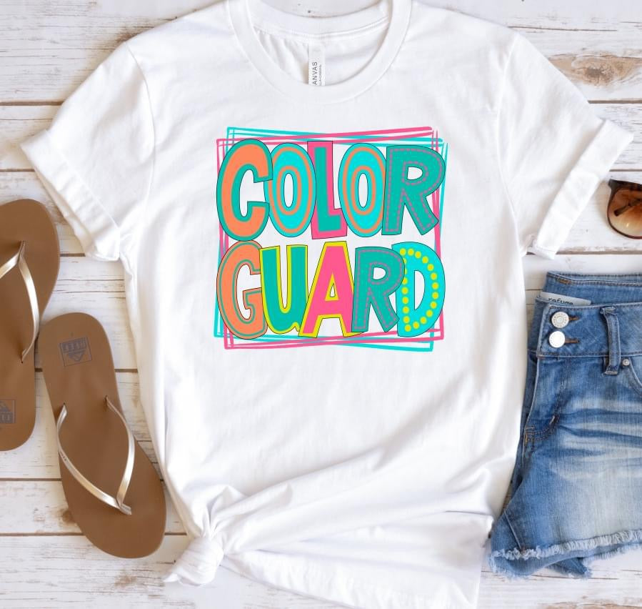 “Color Guard" DTF Transfer Design – Sweet and Sassy Store
