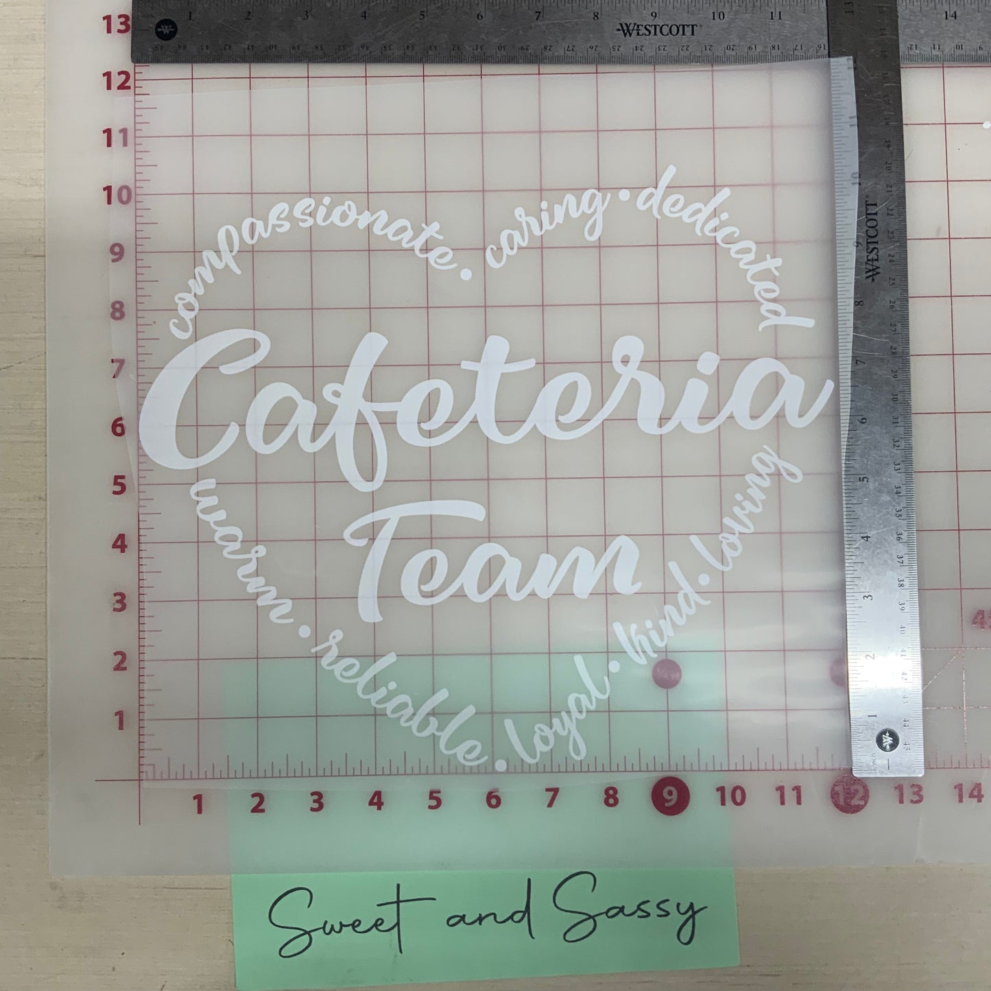 "Cafeteria Team" DTF Transfer Design – Sweet and Sassy Store