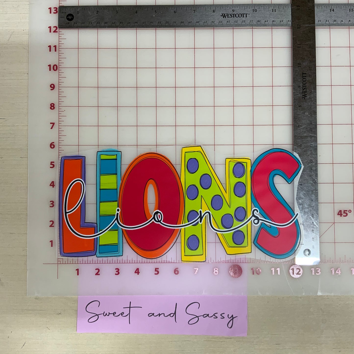 Lions Funky DTF Transfer – Sweet and Sassy Store