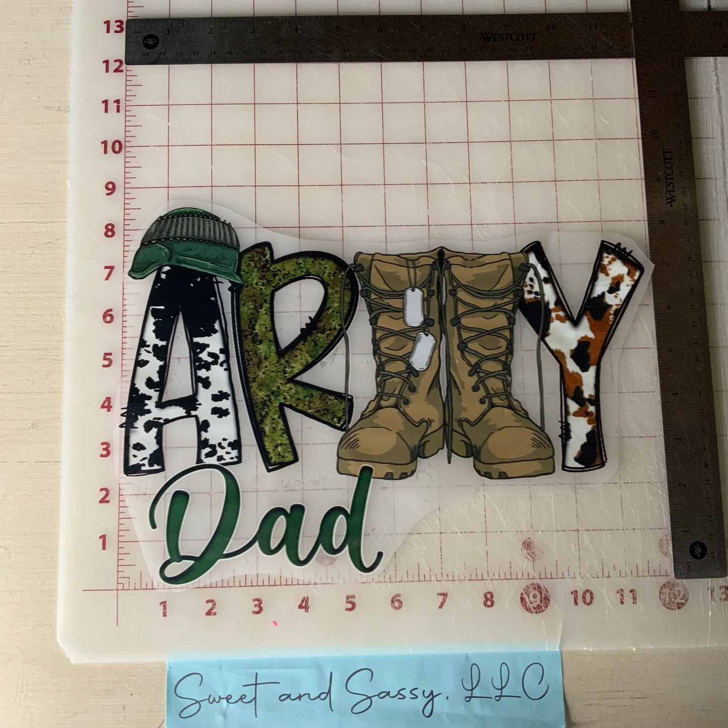 Army Dad DTF Transfer Design – Sweet and Sassy Store