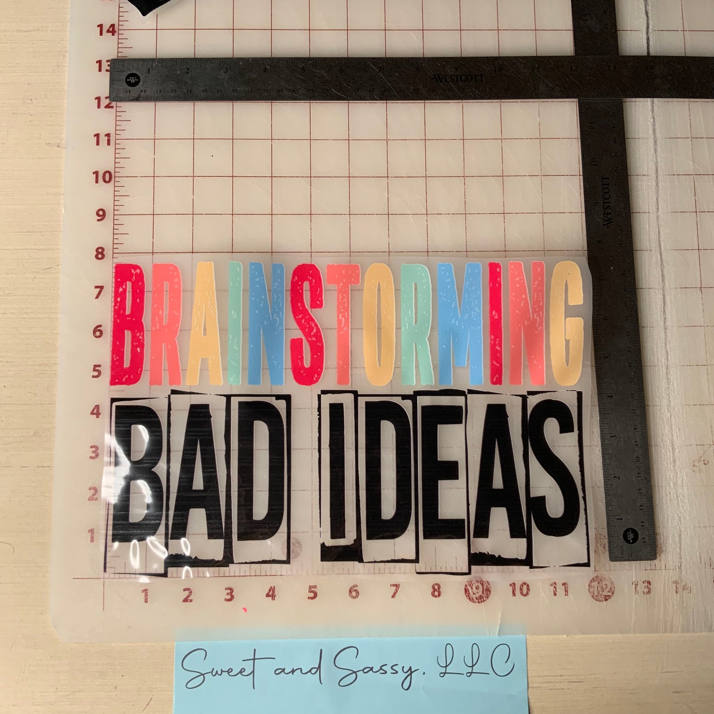 "Brainstorming Bad Ideas" DTF Transfer Design – Sweet and Sassy Store