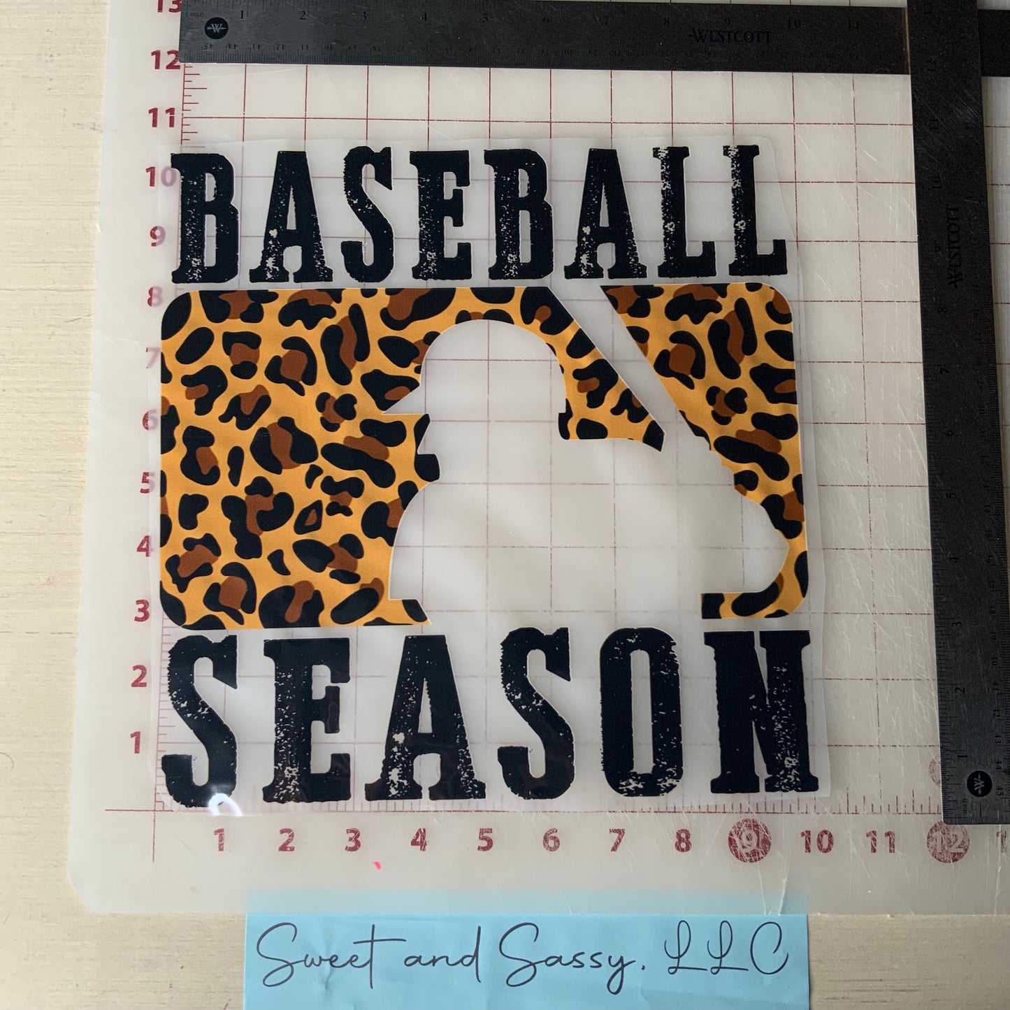 "Baseball Season" Cheetah DTF Transfer Design – Sweet and Sassy Store
